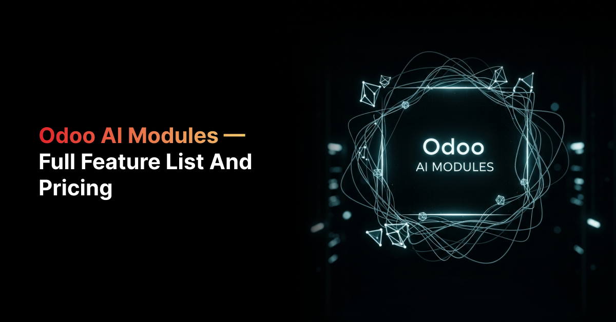 Odoo AI Modules: Full Catalog + Real Pricing (2026)