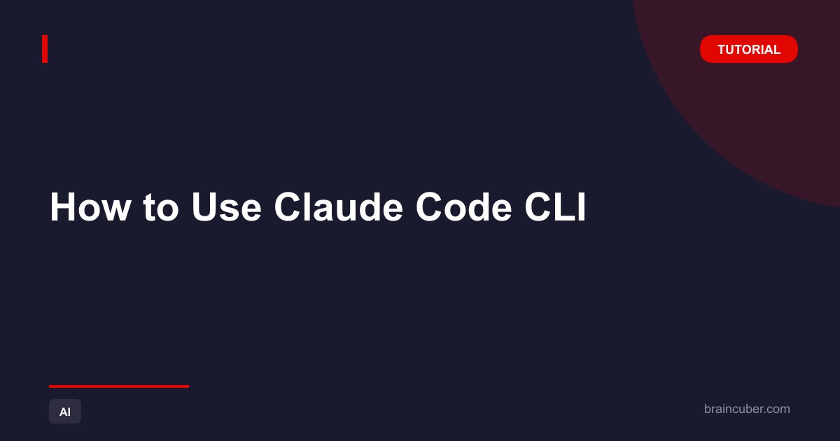 Claude Code CLI Tutorial: Complete Installation & Commands Guide