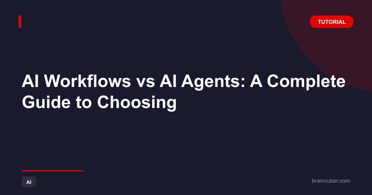 AI Workflows vs AI Agents | Complete Guide to Choosing